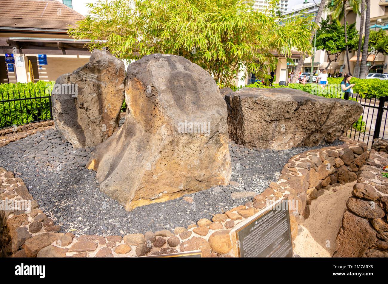 Honolulu, Hawaii - January 1, 2023: The Stones of Life - rfour stones ...