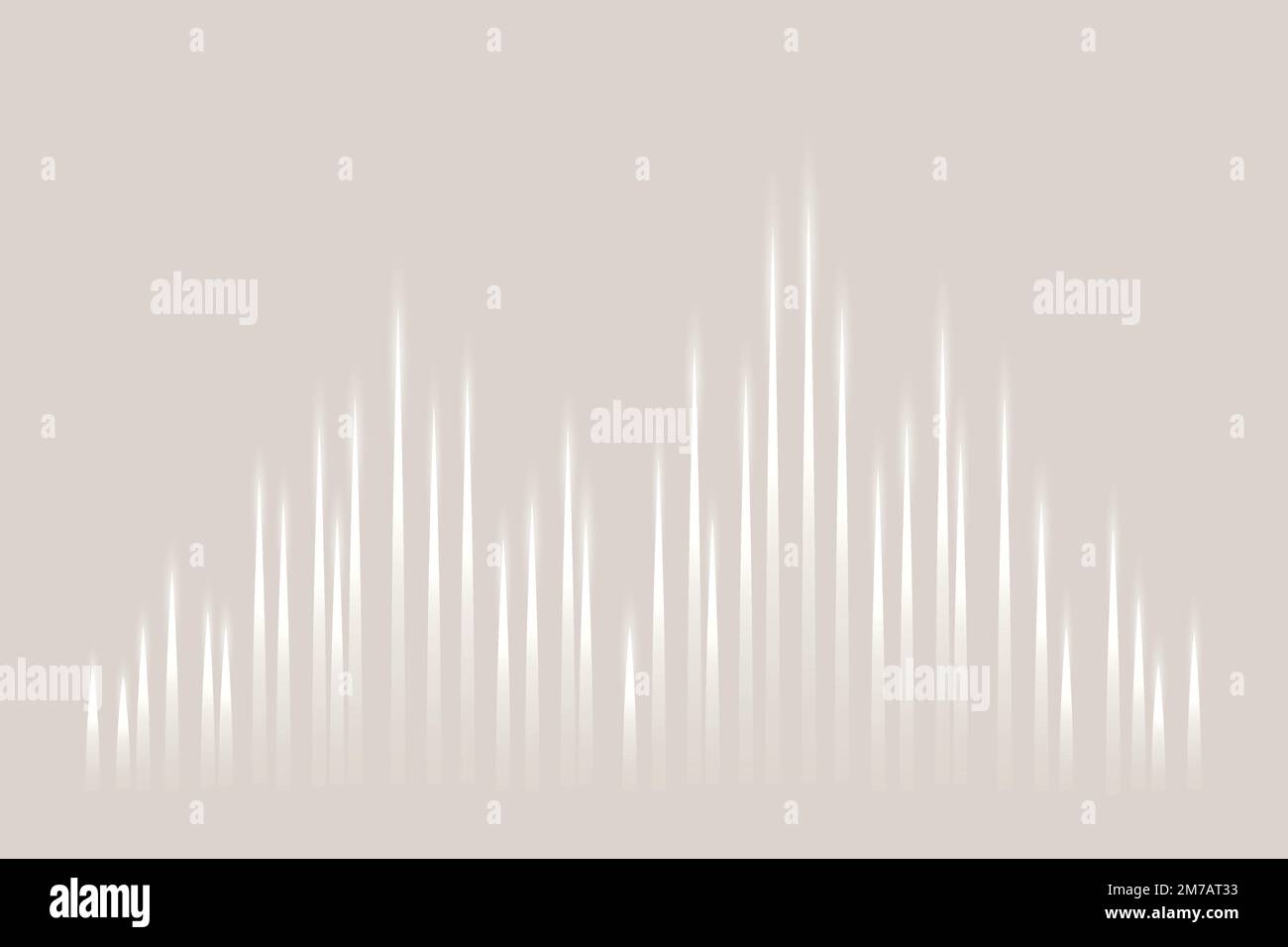 Music equalizer technology beige background vector with white digital ...