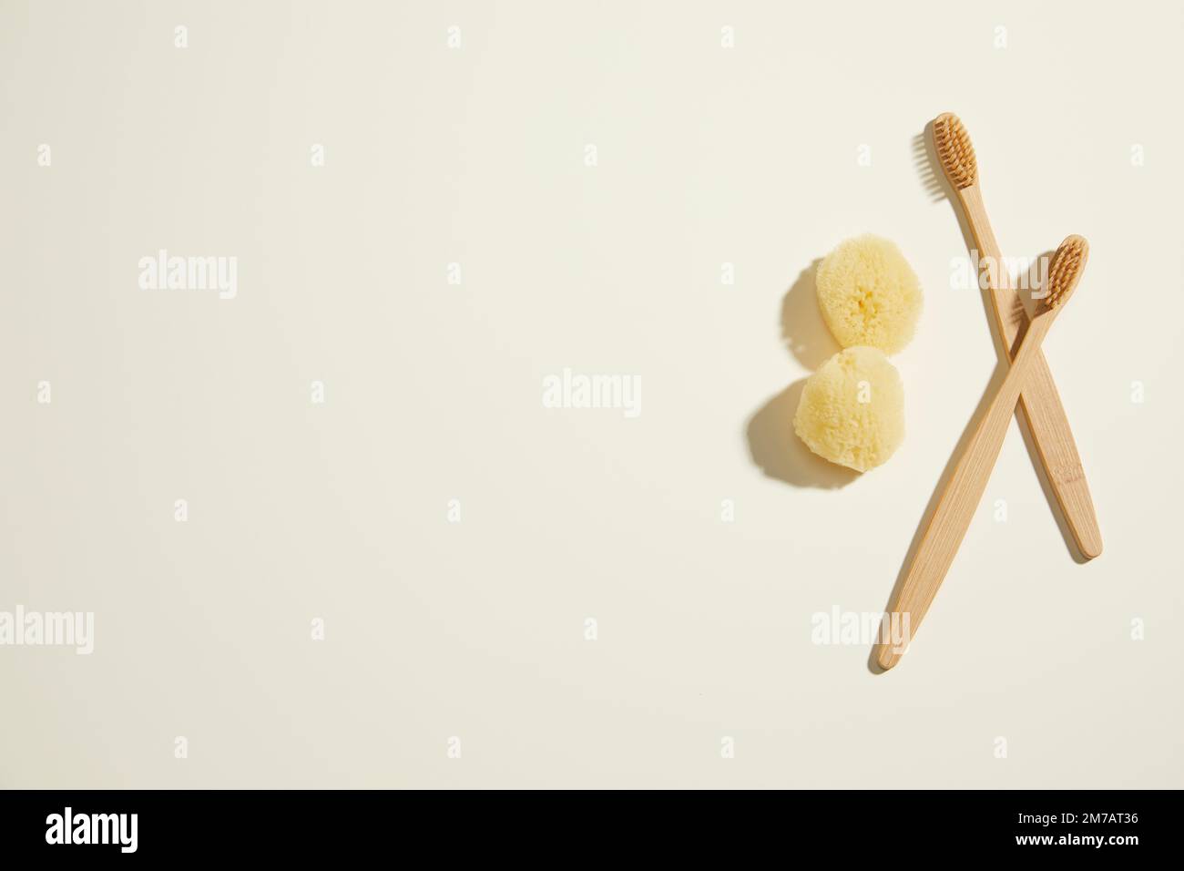 Various props in the bathroom background Stock Photo - Alamy