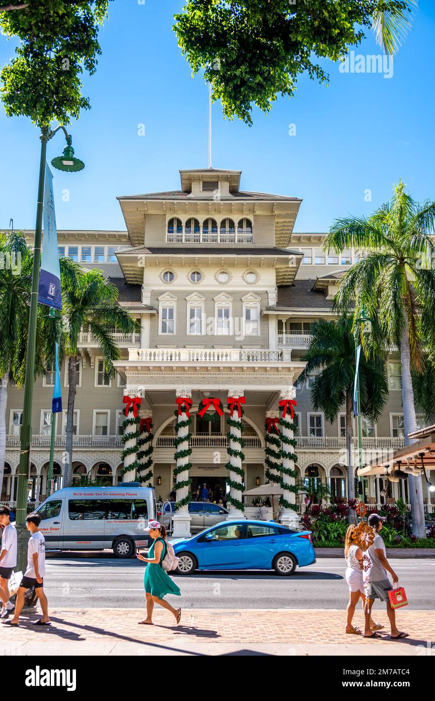 Moana surfrider hotel retro hi-res stock photography and images - Alamy