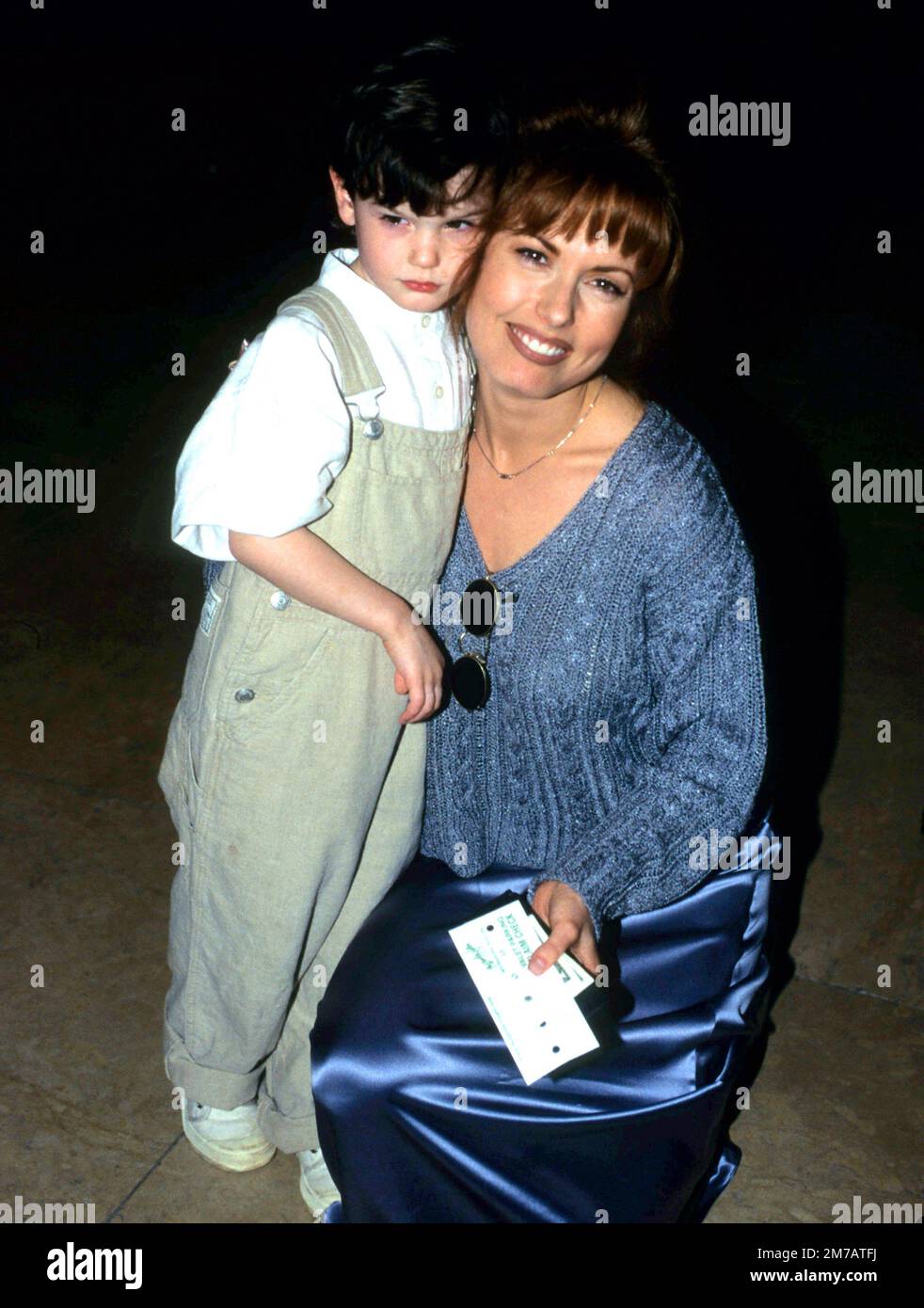Traci Bregman & her son Austin at the Beverly Hilton Hotel in 1995 ...