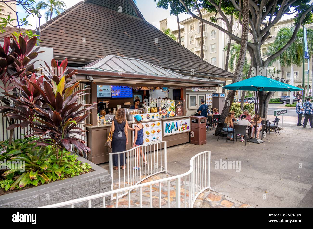 Honolulu, Hawaii - January 2, 2023: Kai Fresh mini restaurant on ...