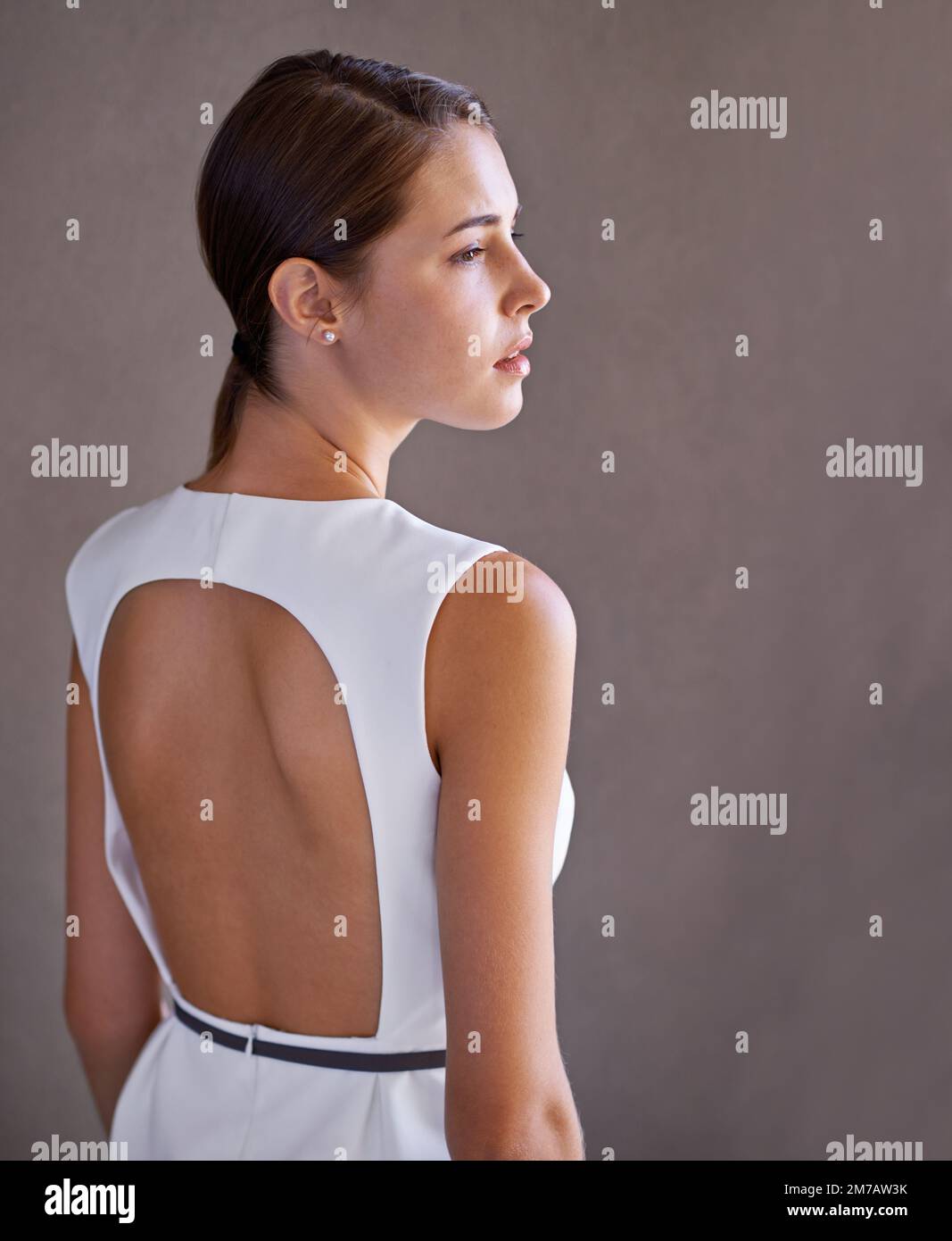 White candid profile hi-res stock photography and images - Alamy