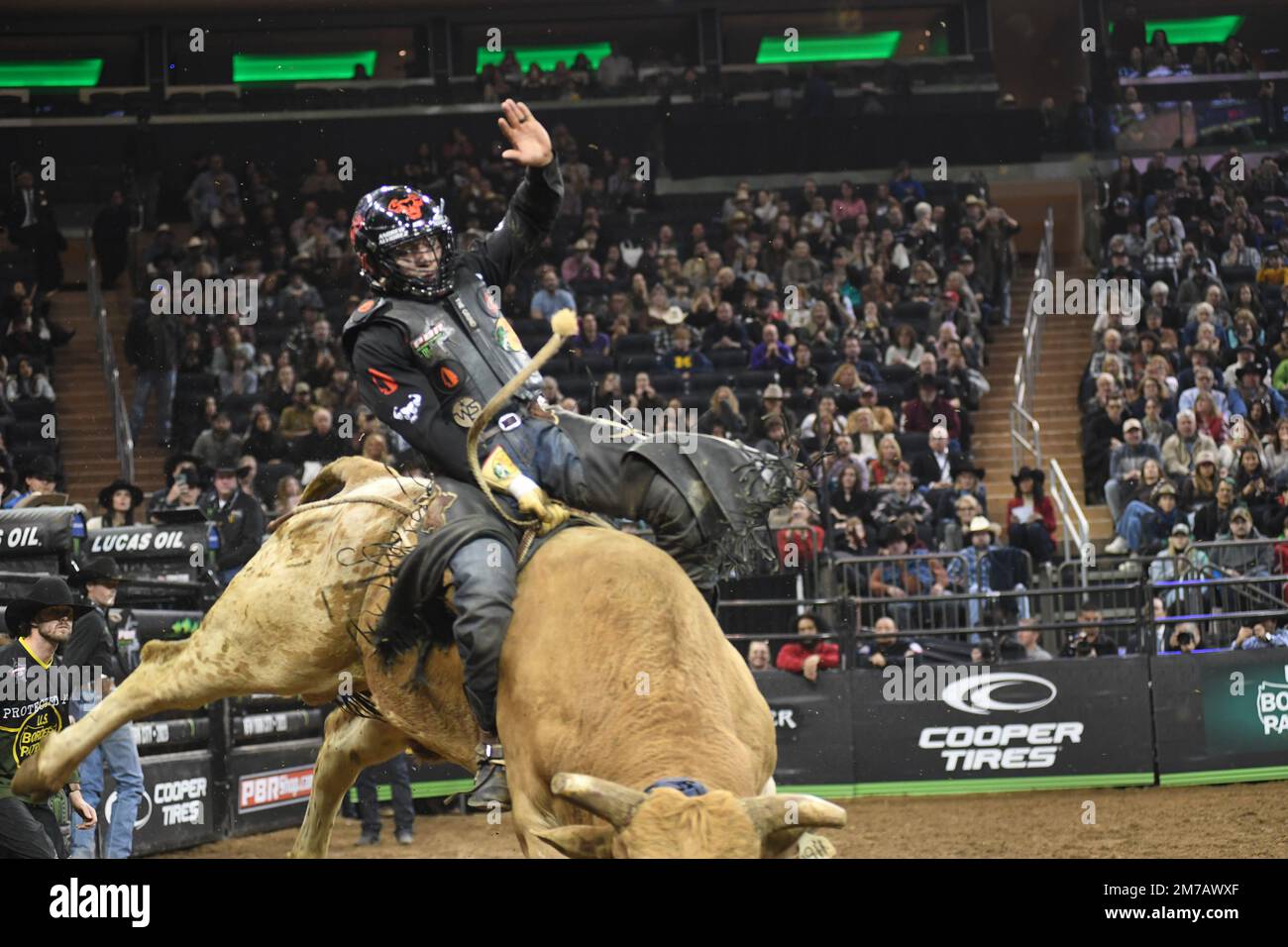 New York, USA. 08th Jan, 2023. Professional Bull Rider Andrew Alvidrez ...