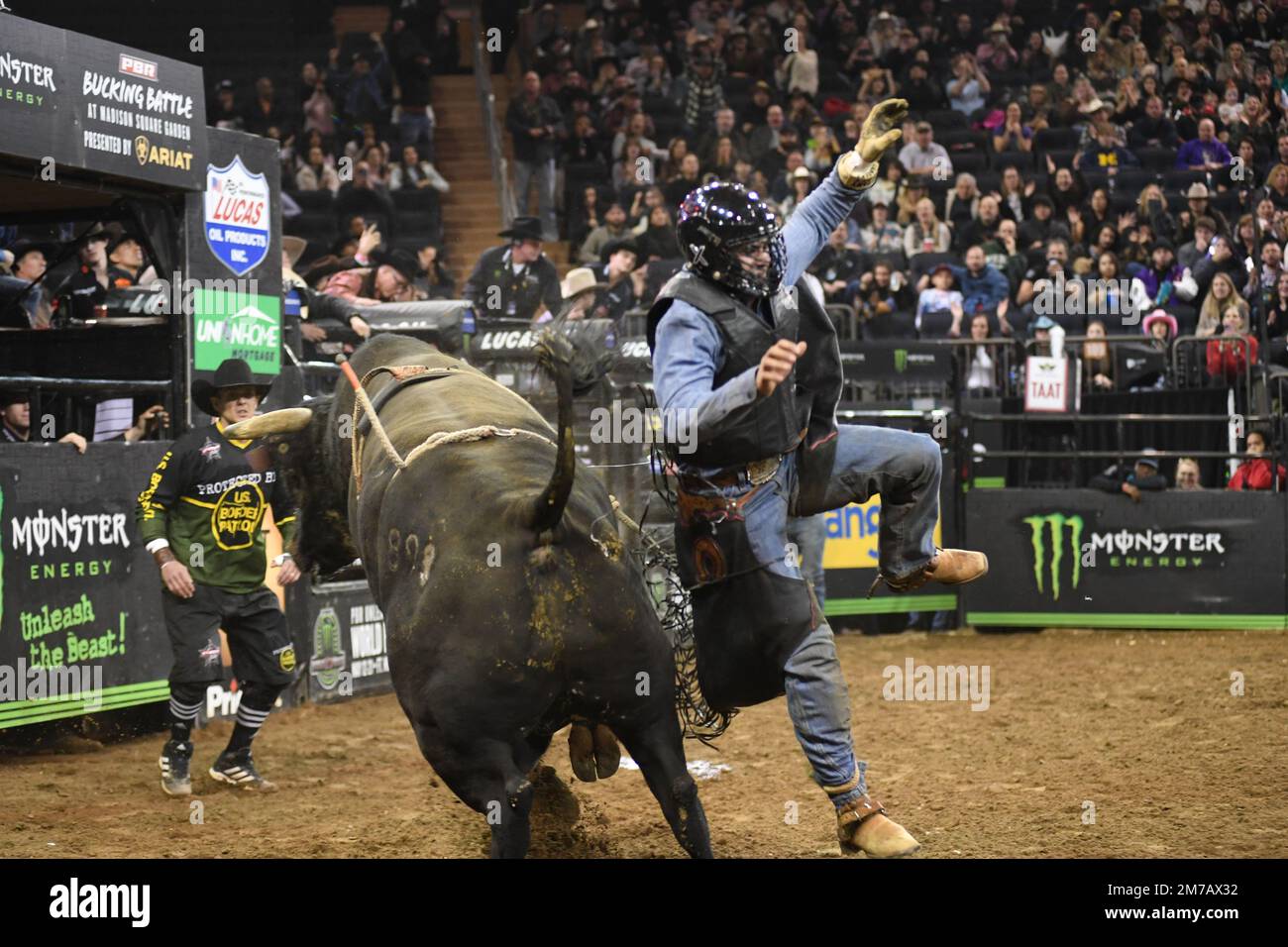 New York, USA. 08th Jan, 2023. Professional Bull Rider Alex Cerqueira ...