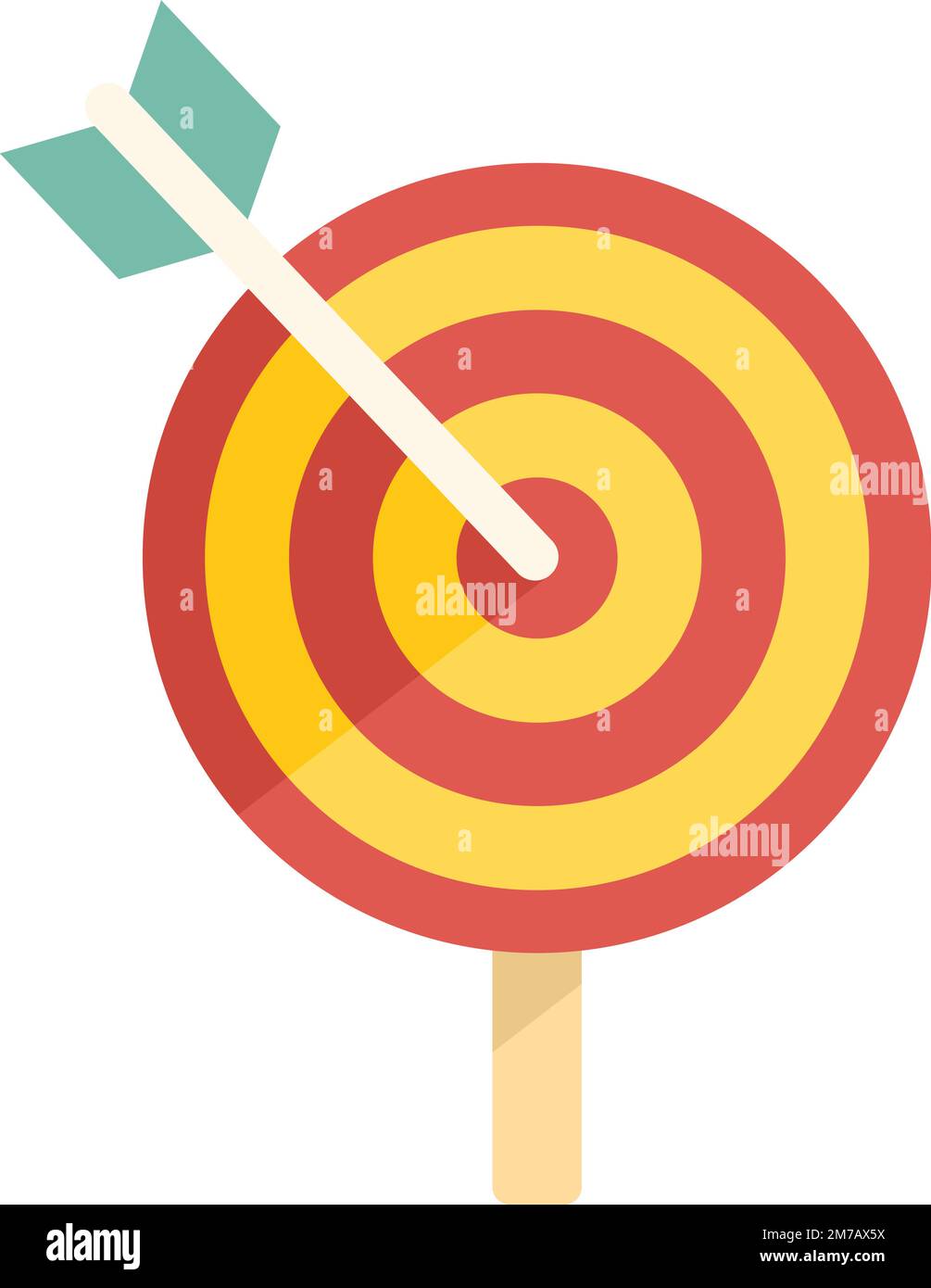 Review target icon flat vector. Customer star. User quality isolated ...