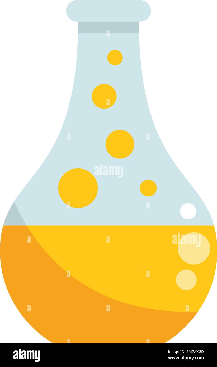 Chemical pot icon flat vector. Customer feedback. Review star isolated ...