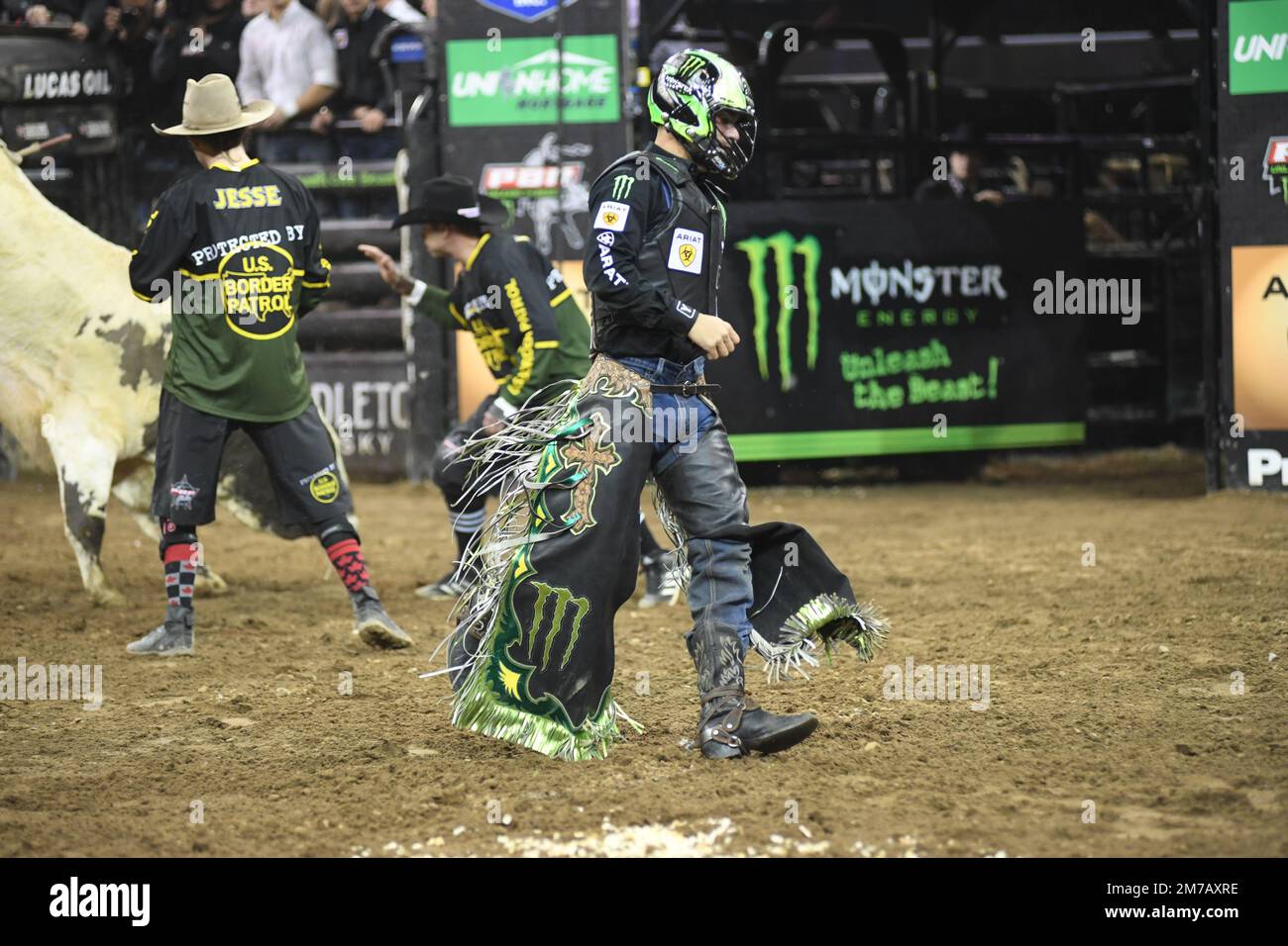 New York, USA. 08th Jan, 2023. Professional Bull Rider Jose Vitor Leme ...