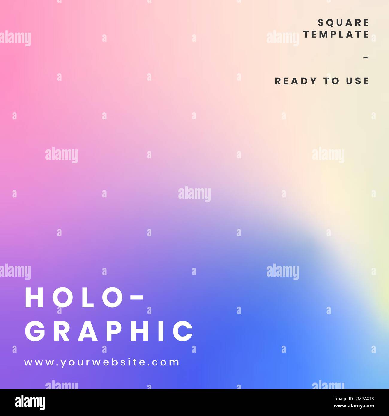 Holographic website banner design vector Stock Vector Image & Art - Alamy
