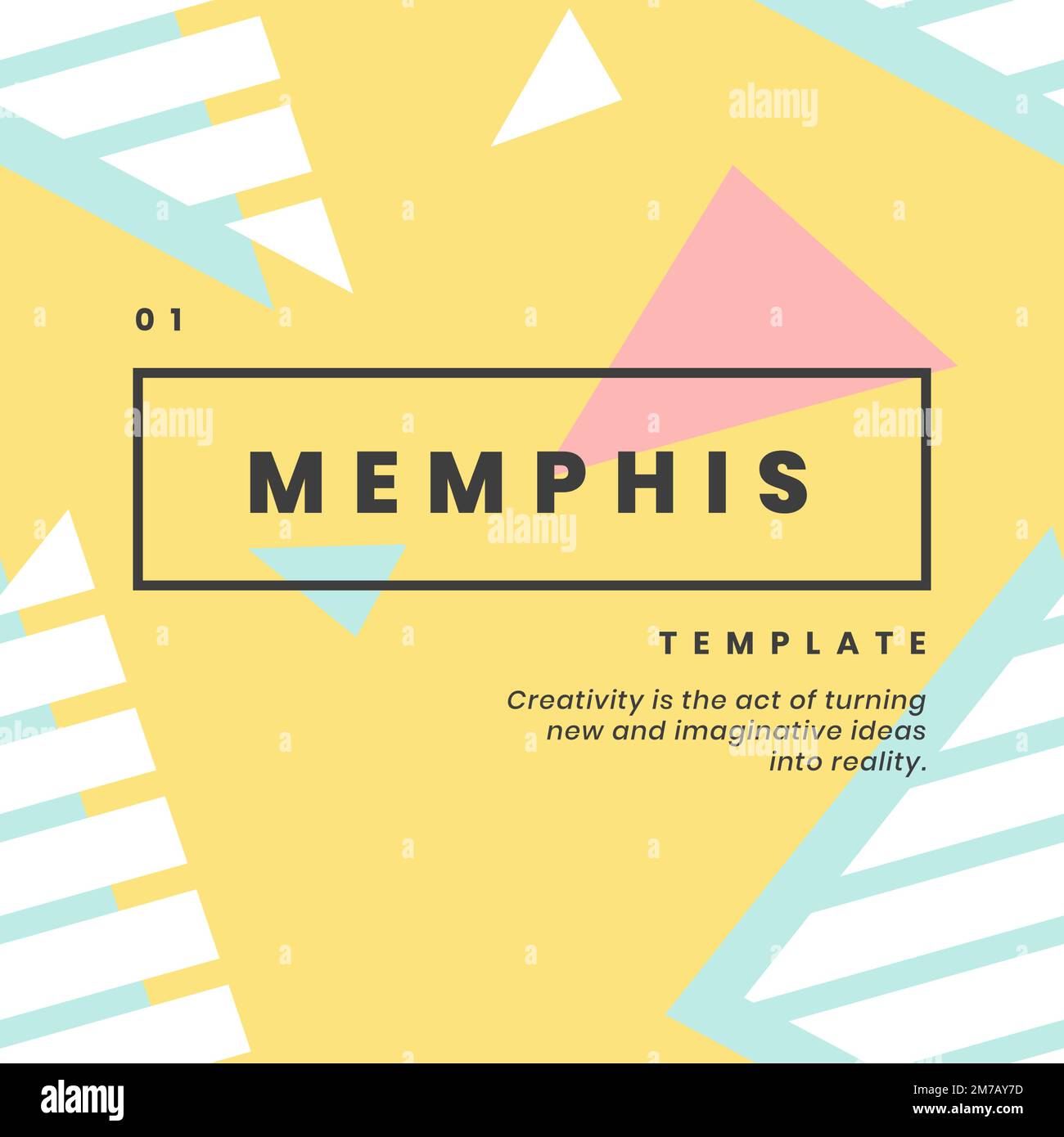 Memphis website banner design vector Stock Vector Image & Art - Alamy