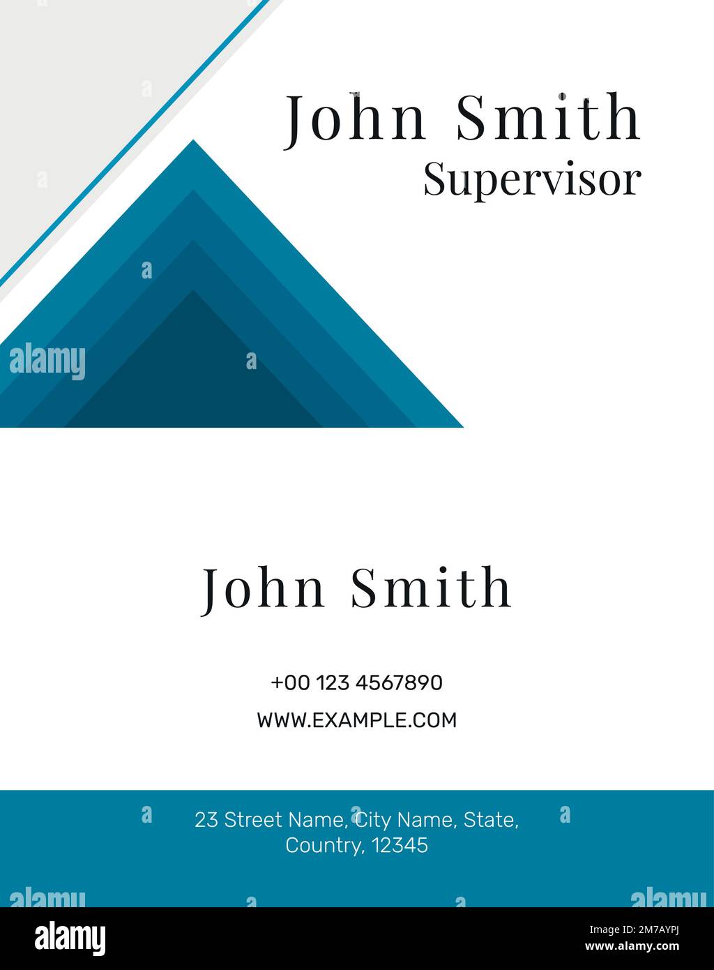 Modern business card template vector in navy blue set Stock Vector ...