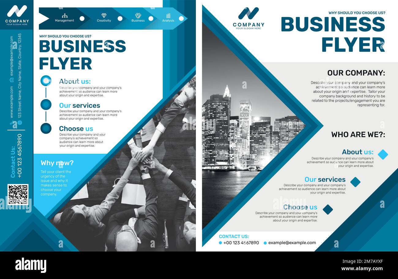 Foldable flyer Stock Vector Images - Alamy