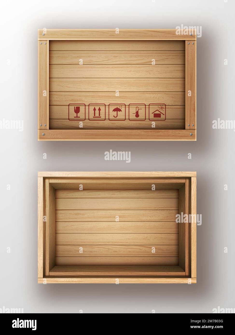 Pallet label Stock Vector Images - Alamy