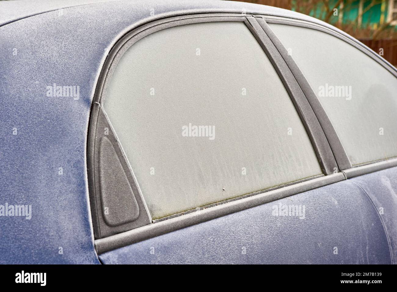 Car windshield in snow ice hi-res stock photography and images - Alamy
