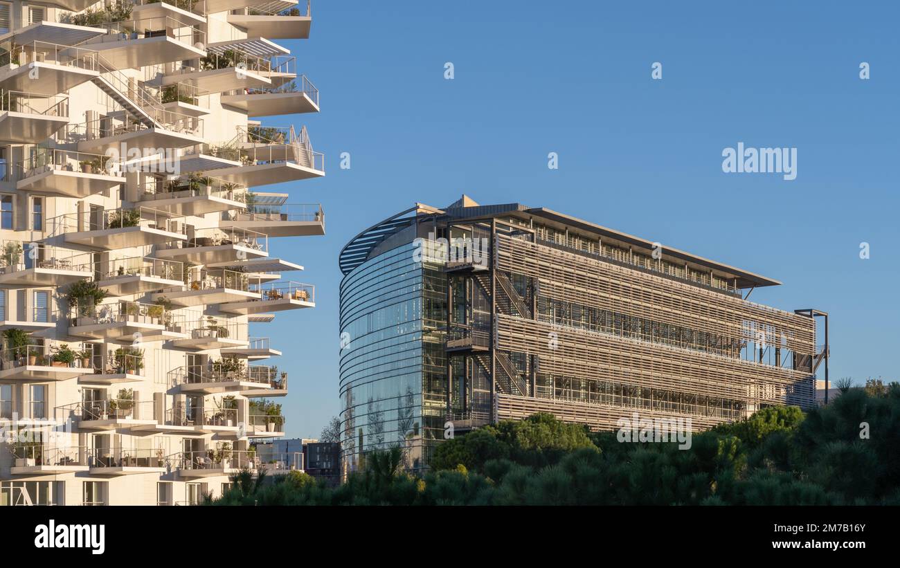 Montpellier, France - 01 05 2023 : Landscape view of Richter university ...