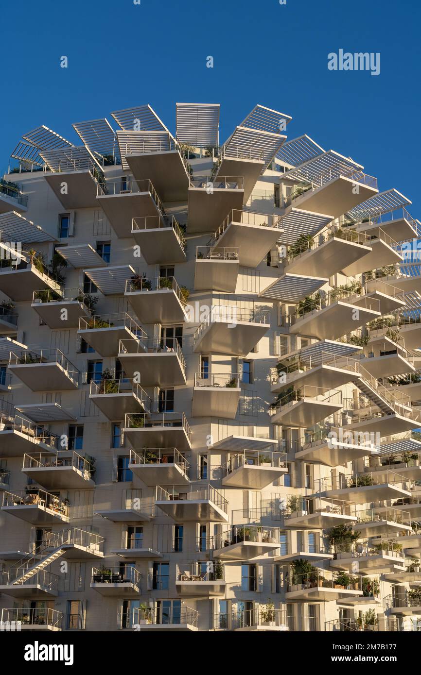 Montpellier, France - 01 05 2022 : Vertical view of famous landmark ...