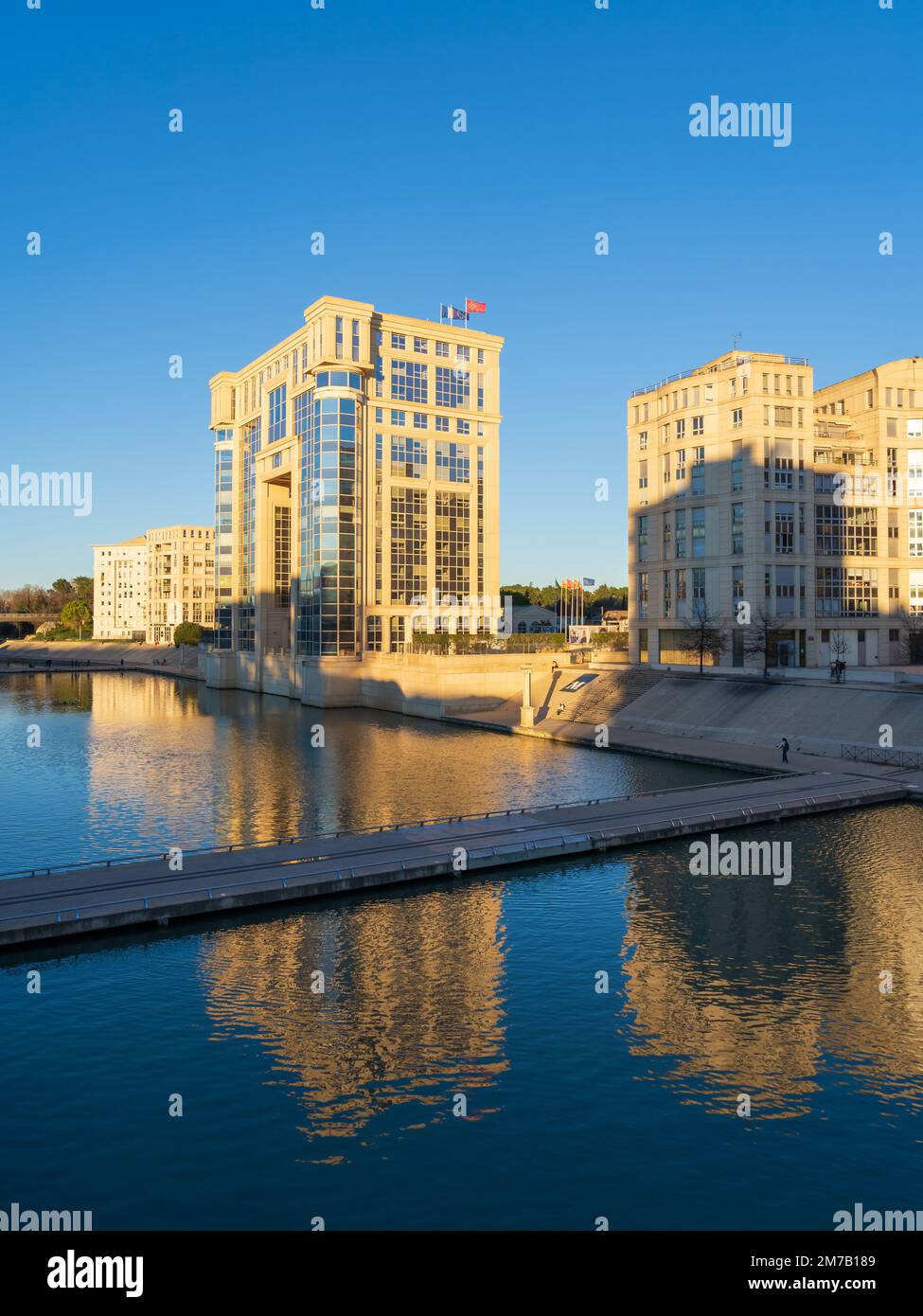 Montpellier, France - 01 05 2023 : Cityscape view of the Hotel de ...