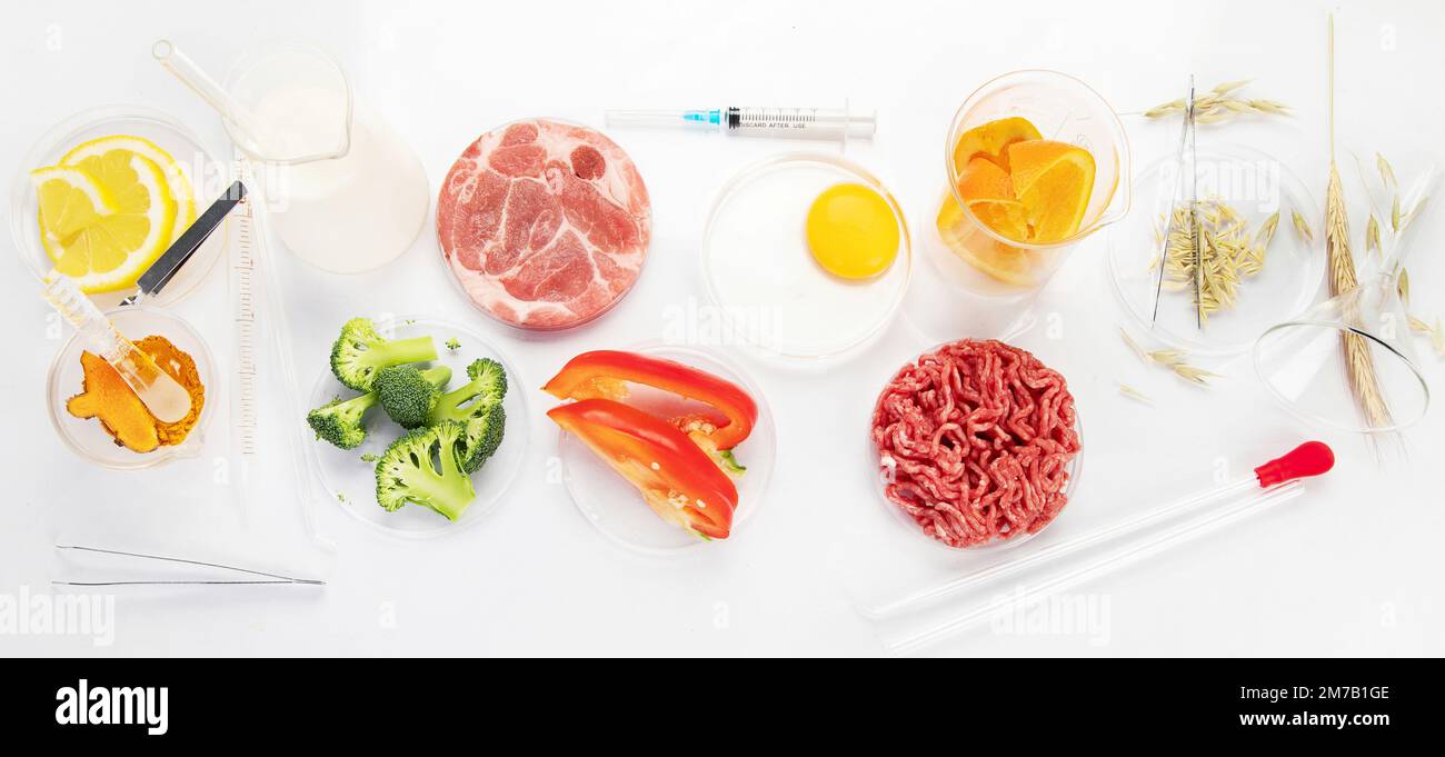 Laboratory assistant in the laboratory of food quality. Cell culture ...
