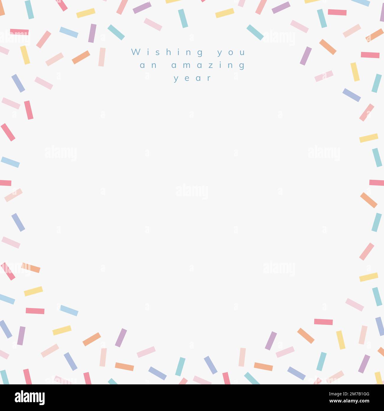Sprinkle birthday greeting template vector with white background Stock ...