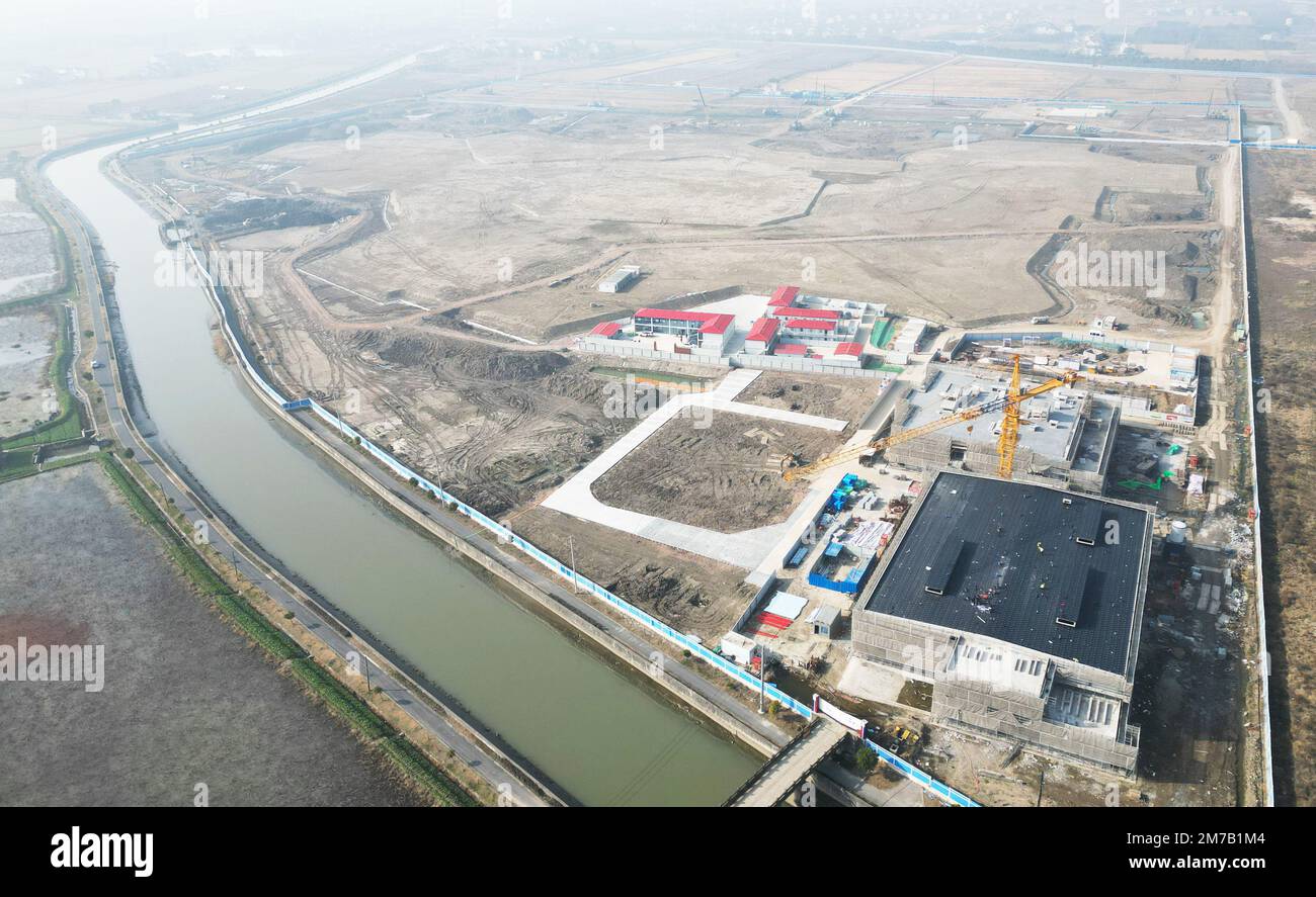 SHANGHAI, CHINA - JANUARY 7, 2023 - Aerial photo taken on Jan 7, 2023 ...