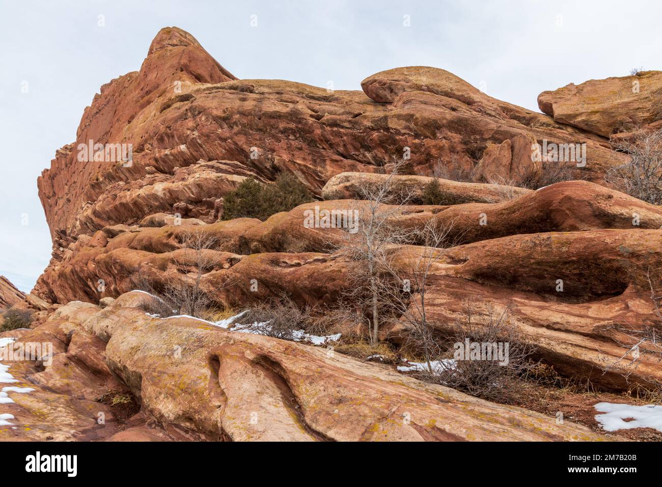 Beautiful rock formation in Red Rocks Park, Morrison, Colorado Stock ...