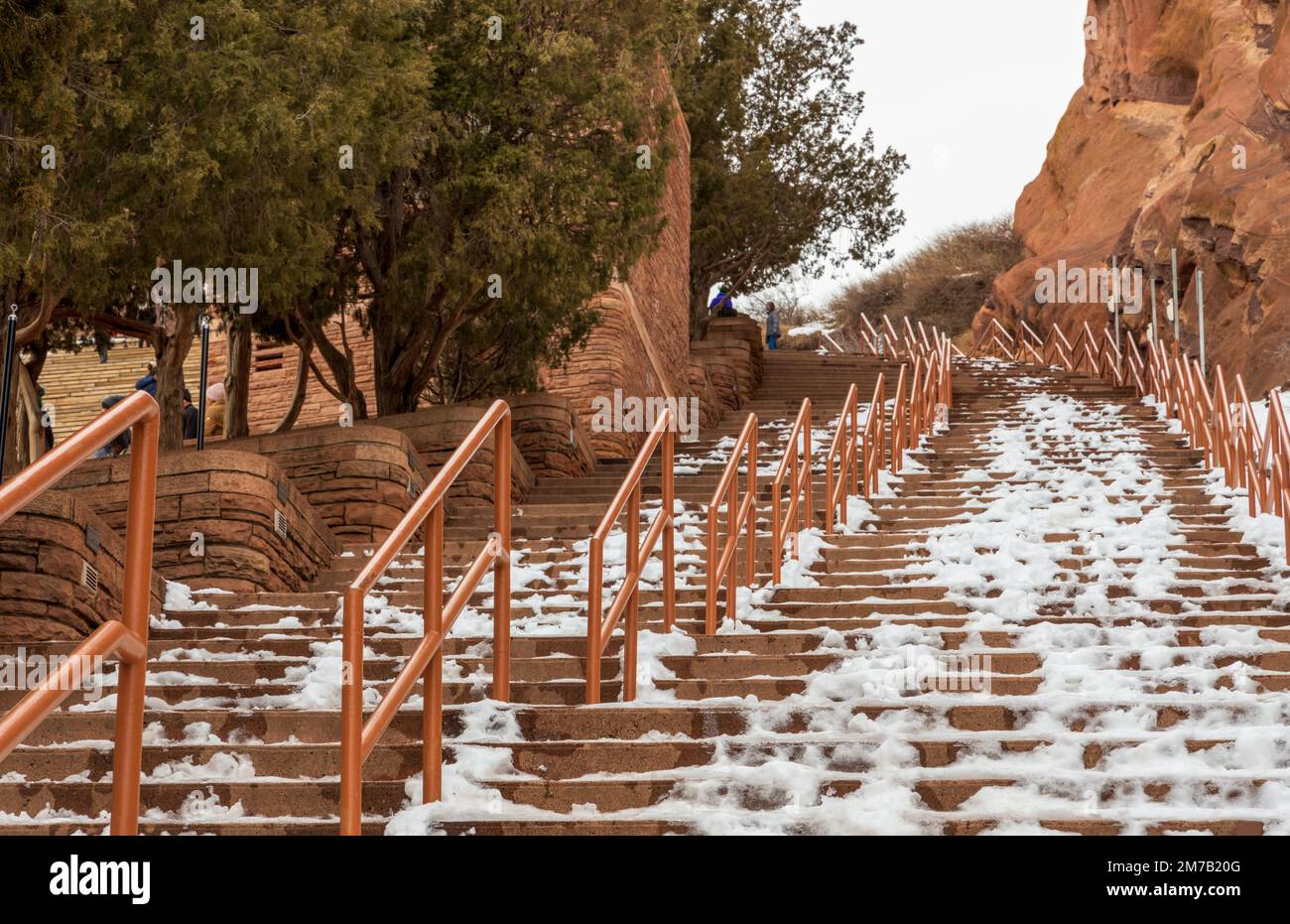 MORRISON, COLORADO - January 1, 2023 : Historic Red Rocks Amphitheater ...
