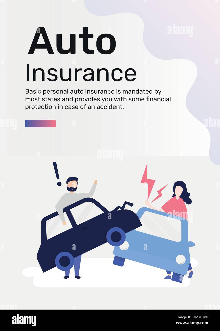Auto insurance template vector for poster Stock Vector Image & Art - Alamy