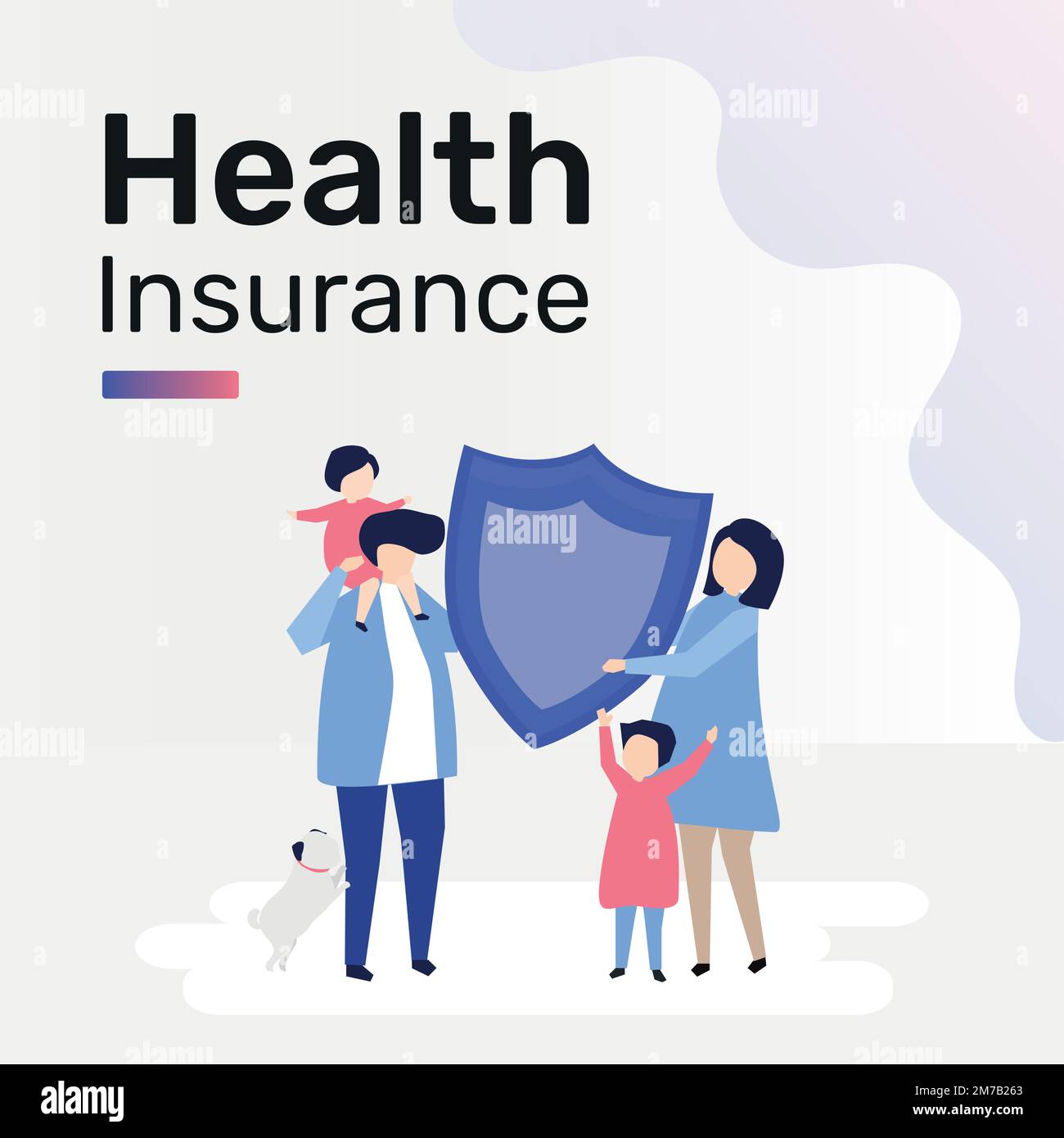 Health insurance template vector for social media post Stock Vector ...