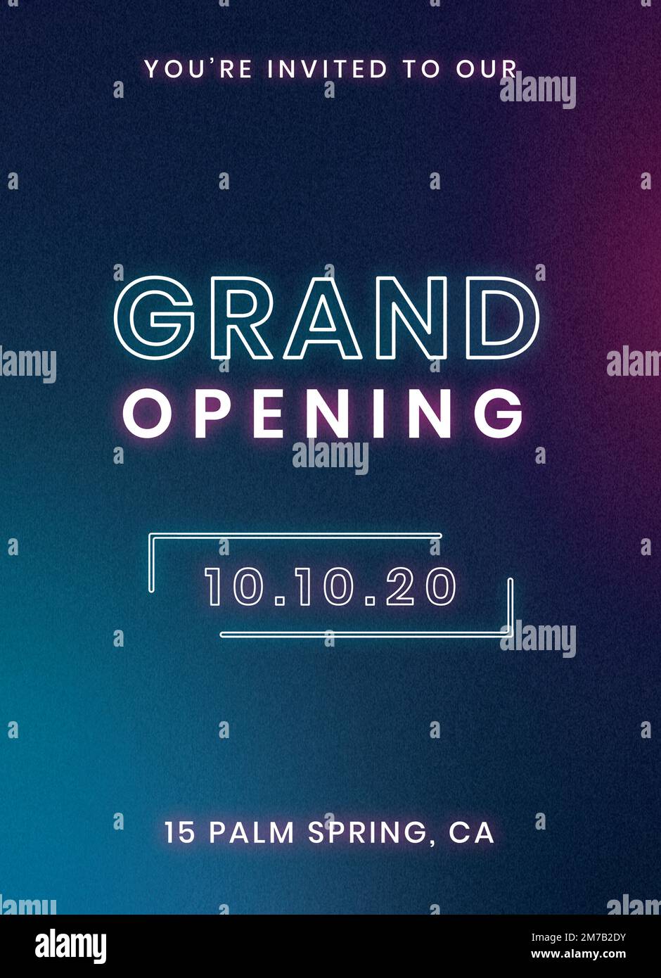 You'are invited to our grand opening invitation card template vector ...