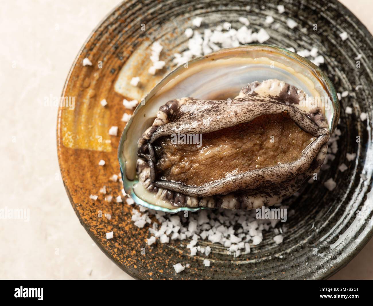 Fresh abalone on plate hi-res stock photography and images - Alamy