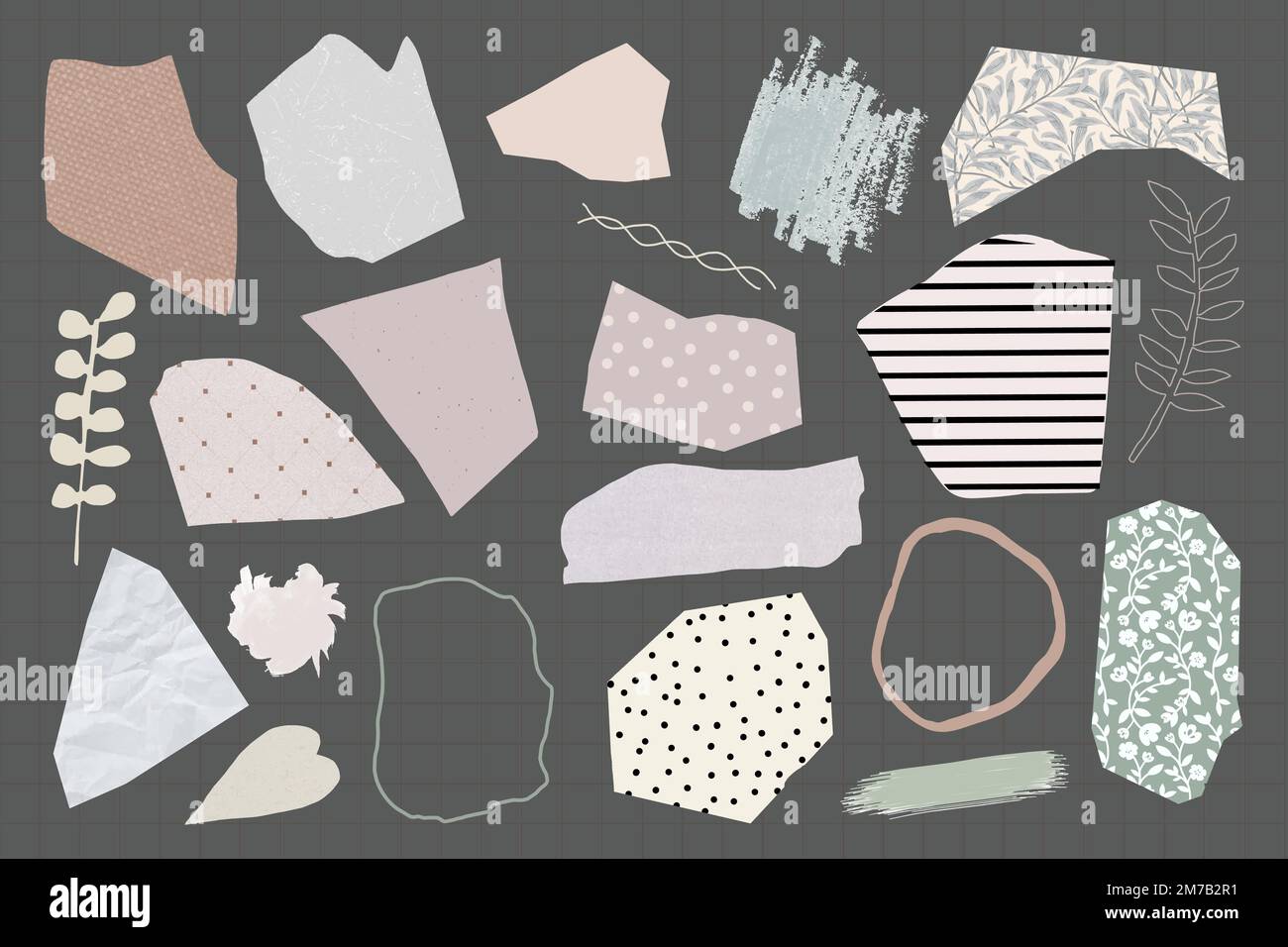 Ripped paper note vector set Stock Vector Image & Art - Alamy