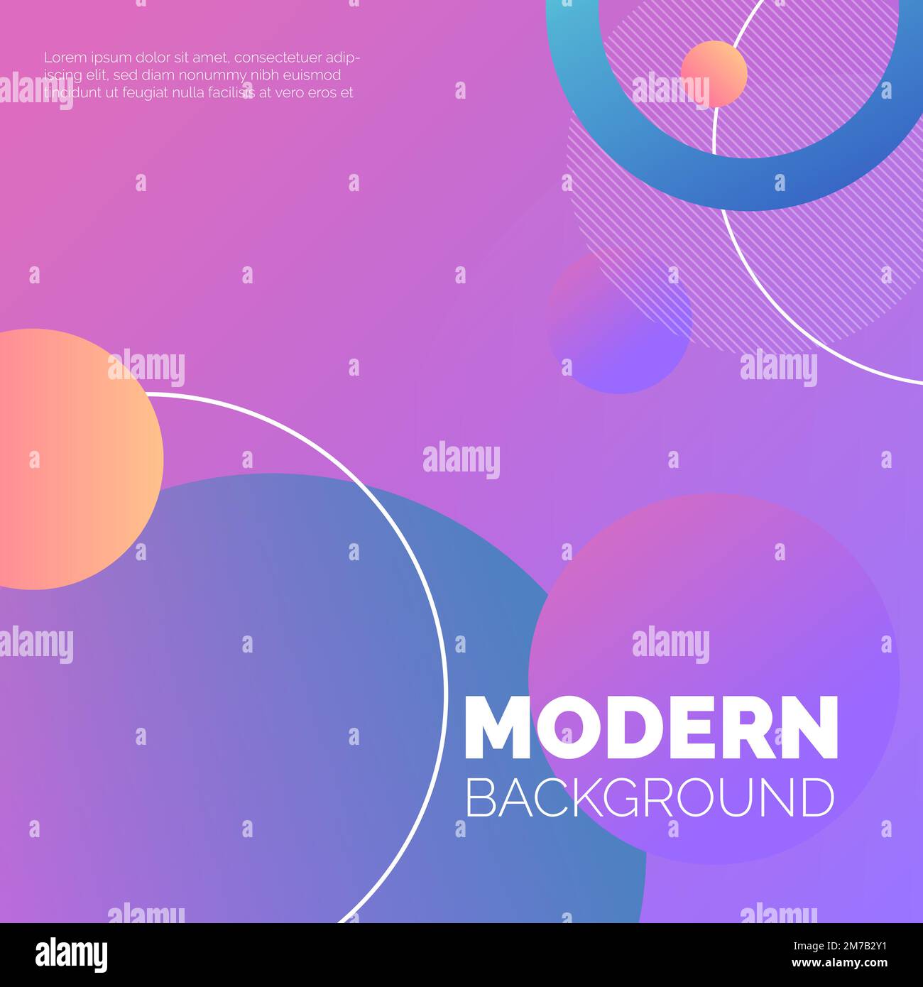 Colorful round modern background vector Stock Vector Image & Art - Alamy