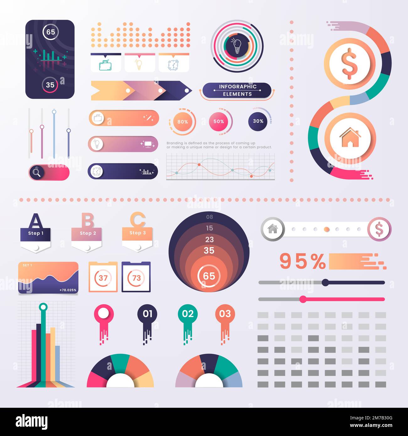 Colorful infographic element design vector Stock Vector Image & Art - Alamy