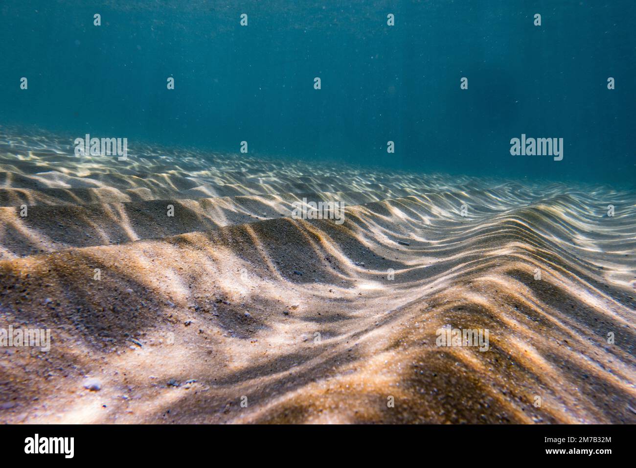 An underwater environment with reflection of sunlight Stock Photo - Alamy