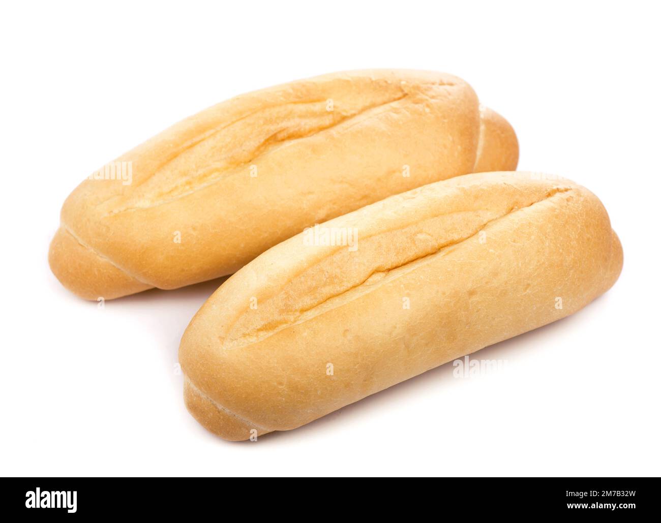 Large loaf of bread isolated on white Stock Photo - Alamy