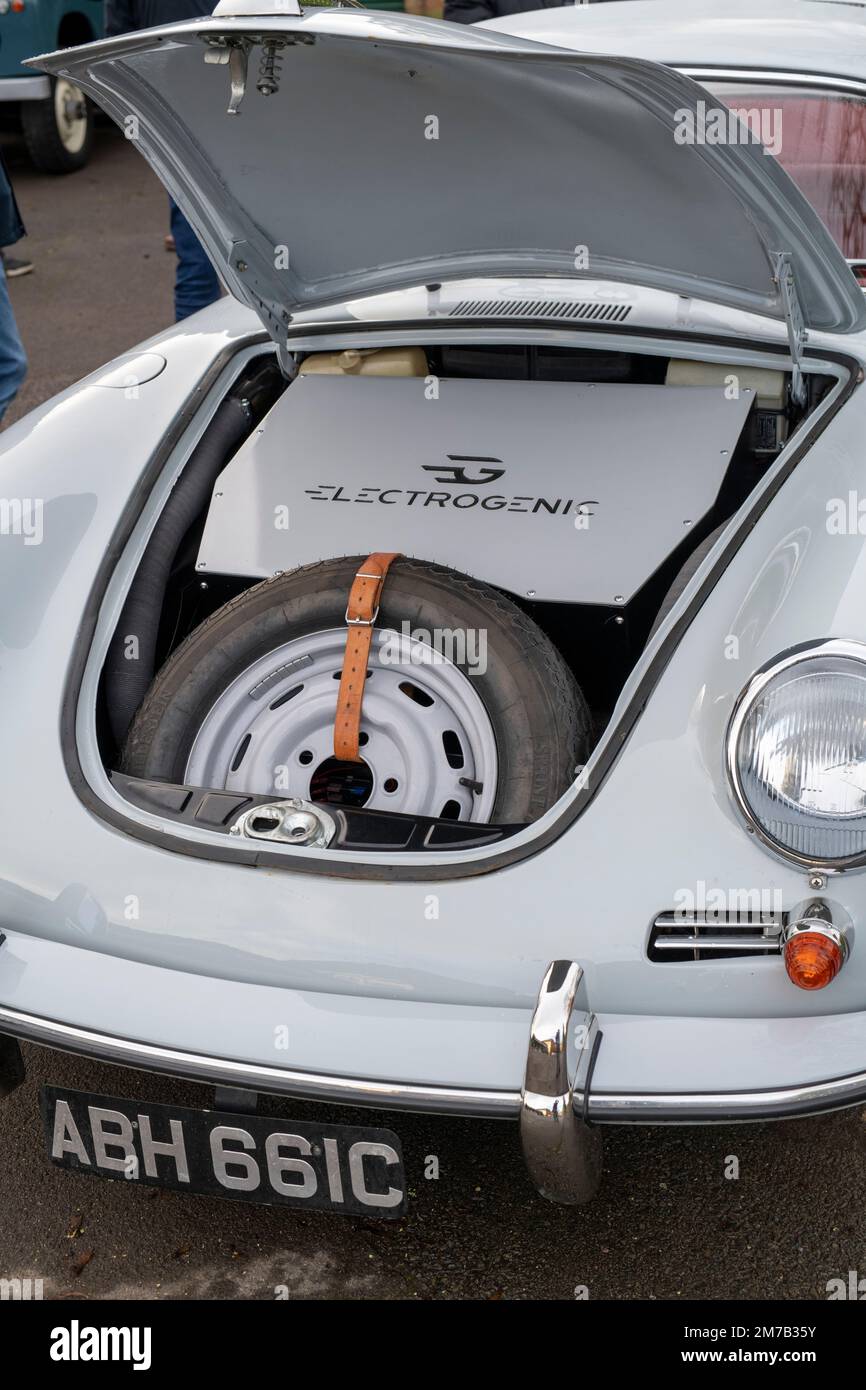 All Electric Porsche 356C classic car at Bicester Heritage Centre ...