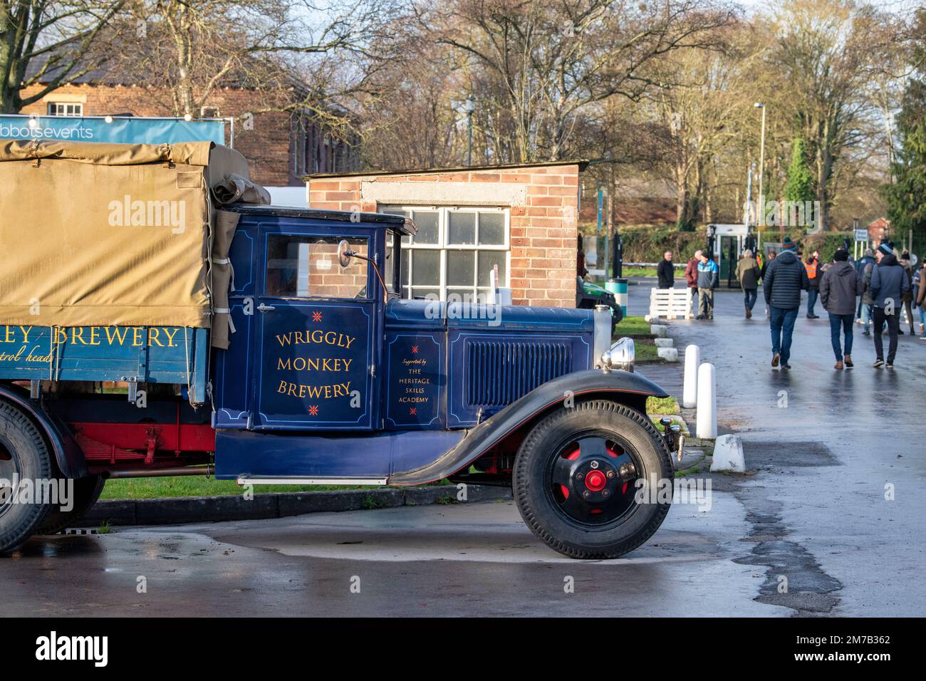 Wriggly Monkey Brewery Ford AA truck at Bicester Heritage Centre sunday ...