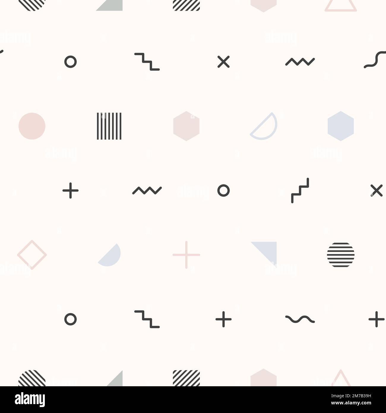 Cream Memphis pattern wallpaper vector Stock Vector Image & Art - Alamy