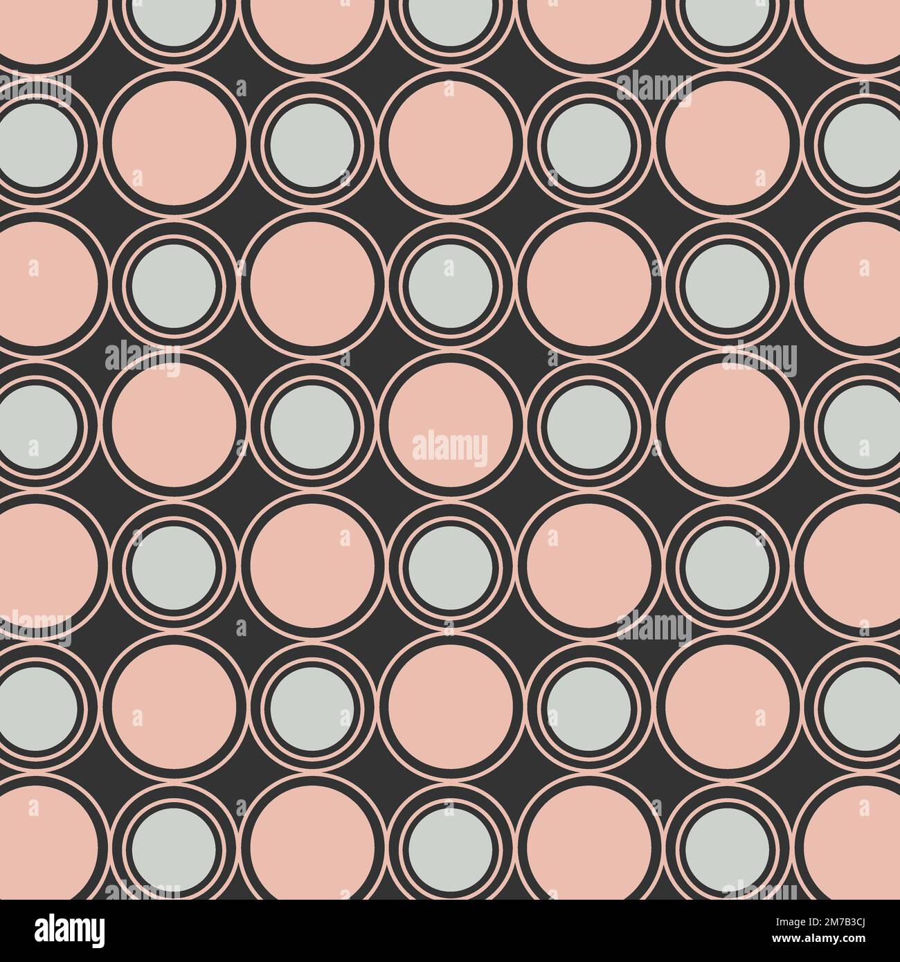 Seamless round geometric pattern vector Stock Vector Image & Art - Alamy