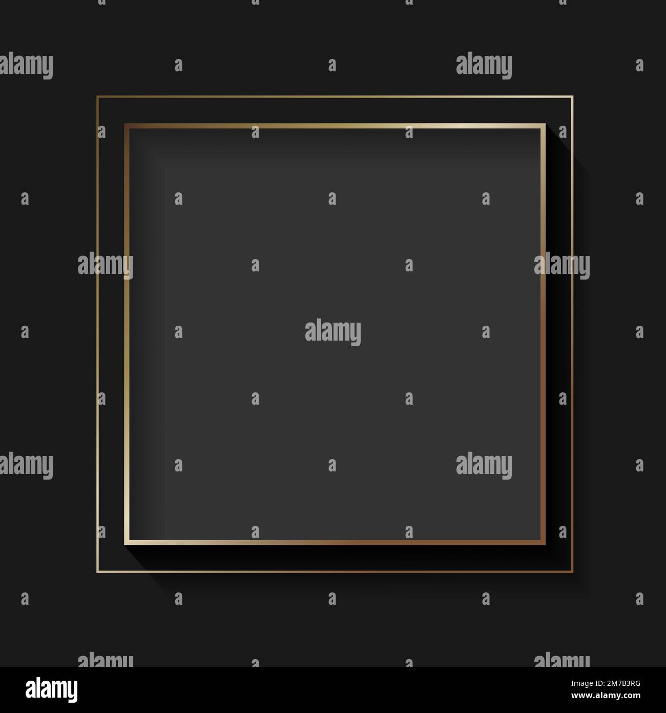 Blank square black abstract frame vector Stock Vector Image & Art - Alamy