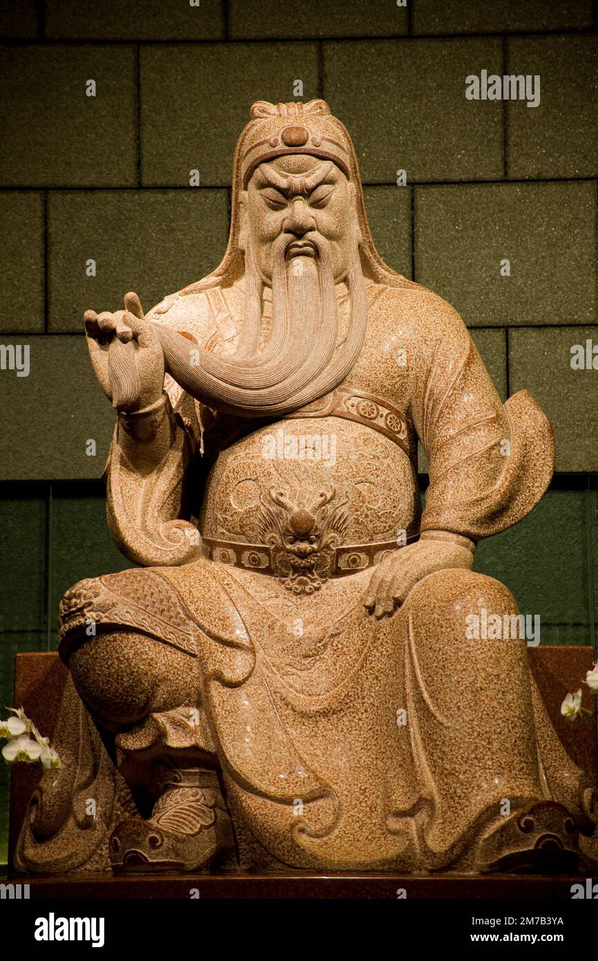 Taichung,Chantai,Guan Yu Statue Stock Photo - Alamy