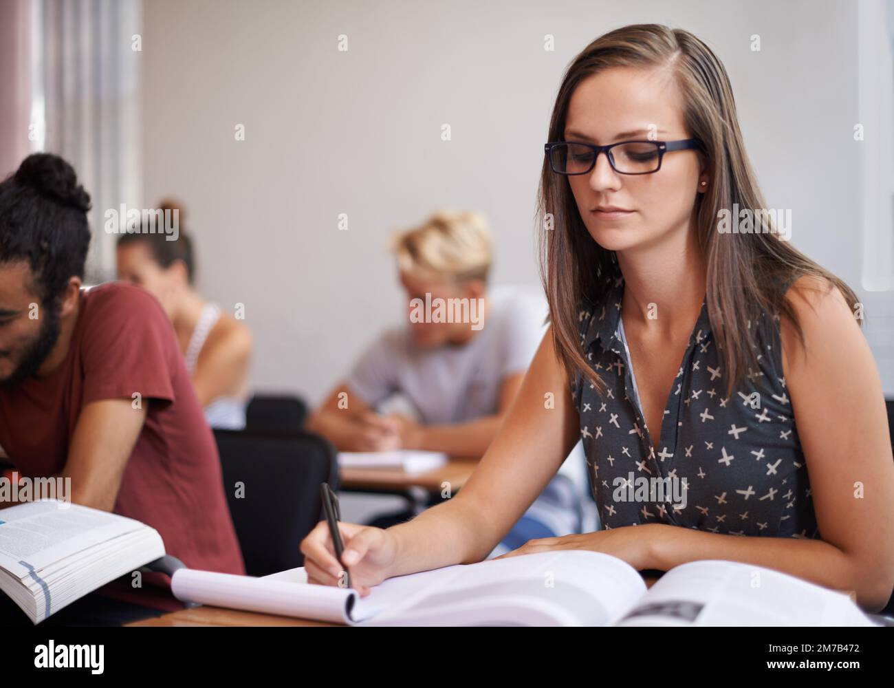 This is some heavy research...An attractive young varsity student ...