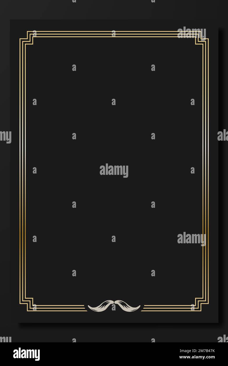 Movember vintage frame design vector Stock Vector Image & Art - Alamy