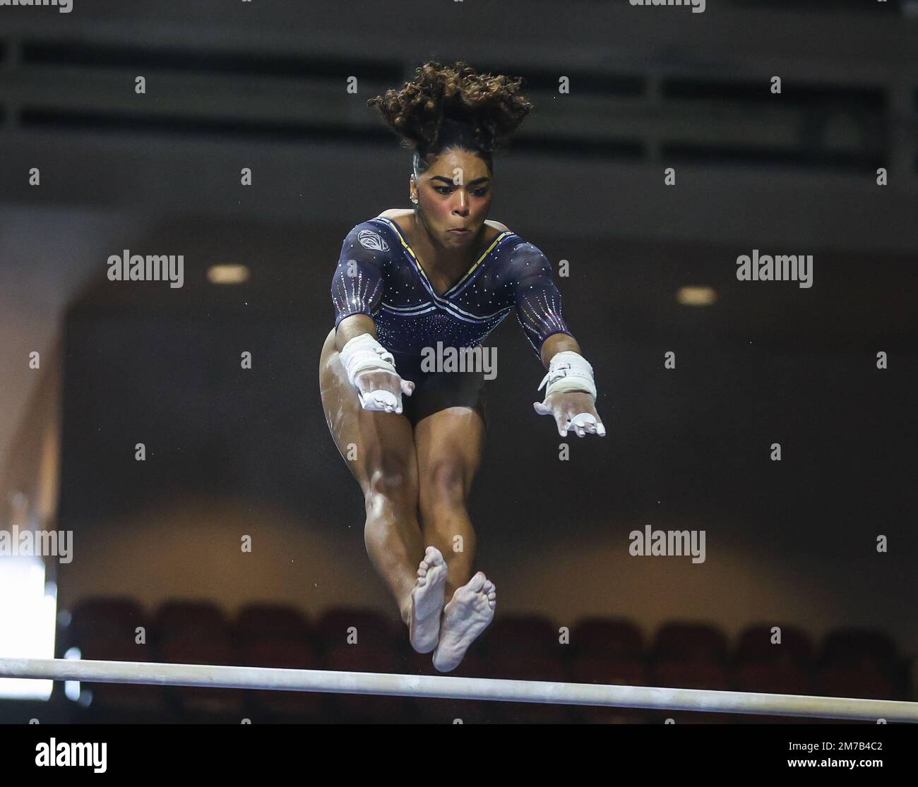Las Vegas, NV, USA. 7th Jan, 2023. Cal's EMjae Frazier performs a ...