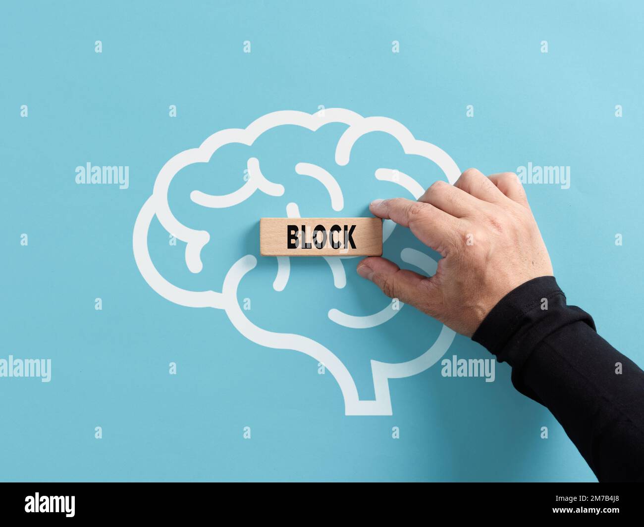 Mental block concept. To remove or generate mental blocks of the human ... Mental block concept. To remove or generate mental blocks of the human ...