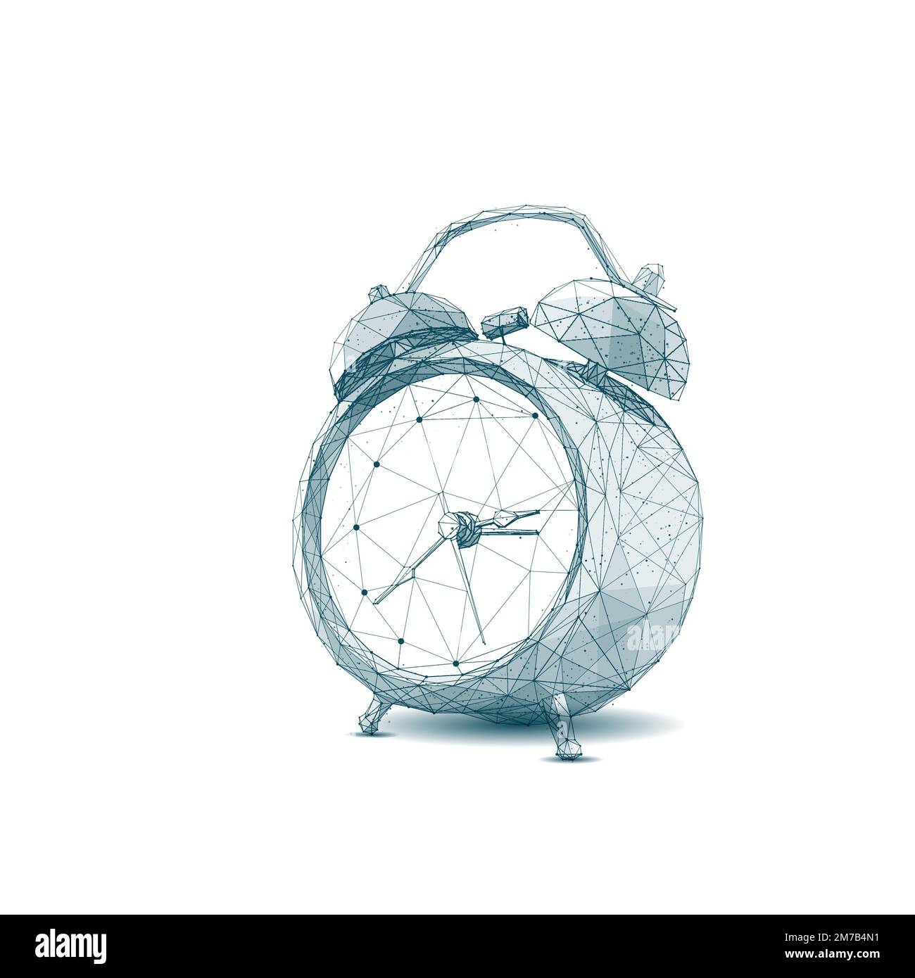 Mechanical alarm clock on Stock Vector Images - Alamy