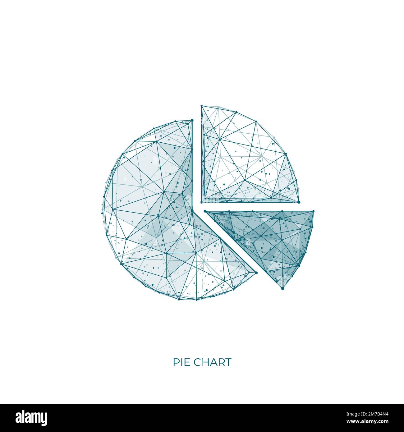 Isolated vector pie chart on white background Stock Vector Image & Art - Alamy