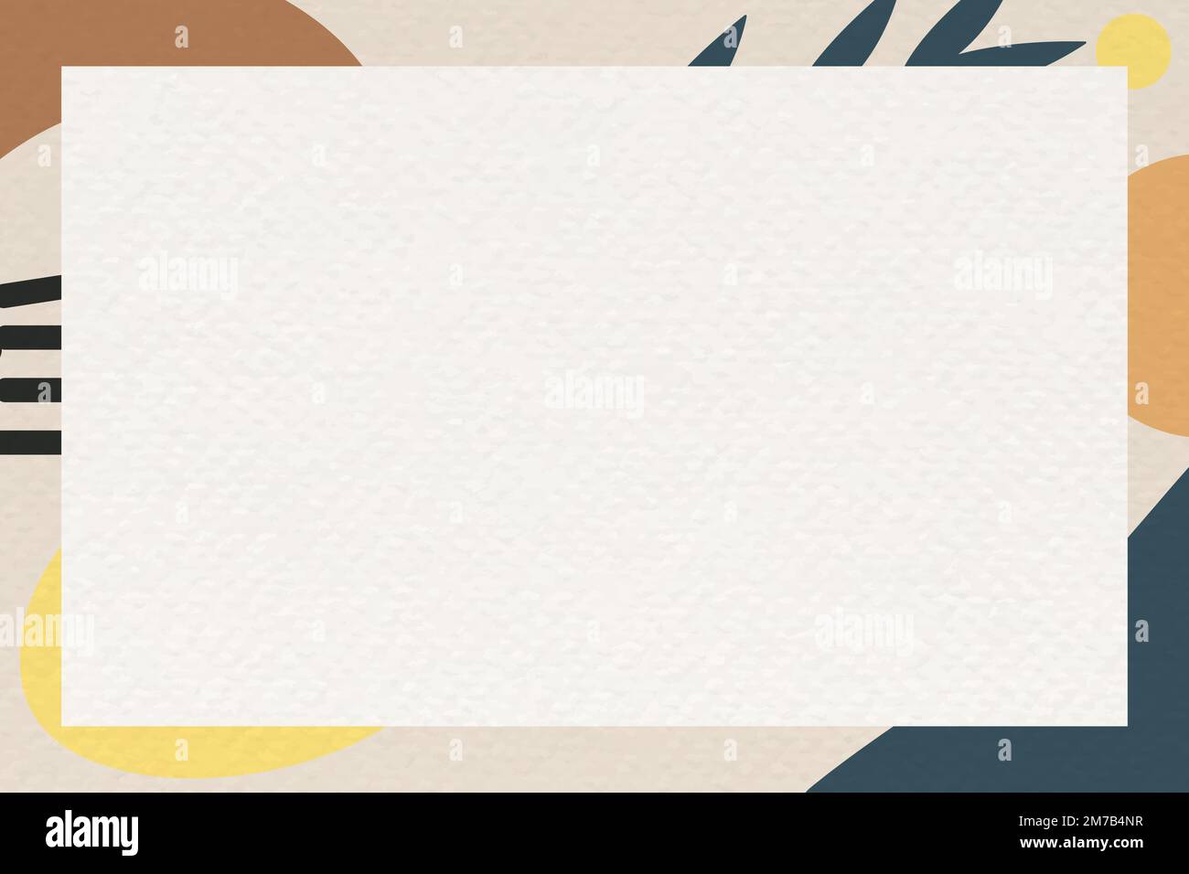 Abstract botanical frame template vector Stock Vector Image & Art - Alamy