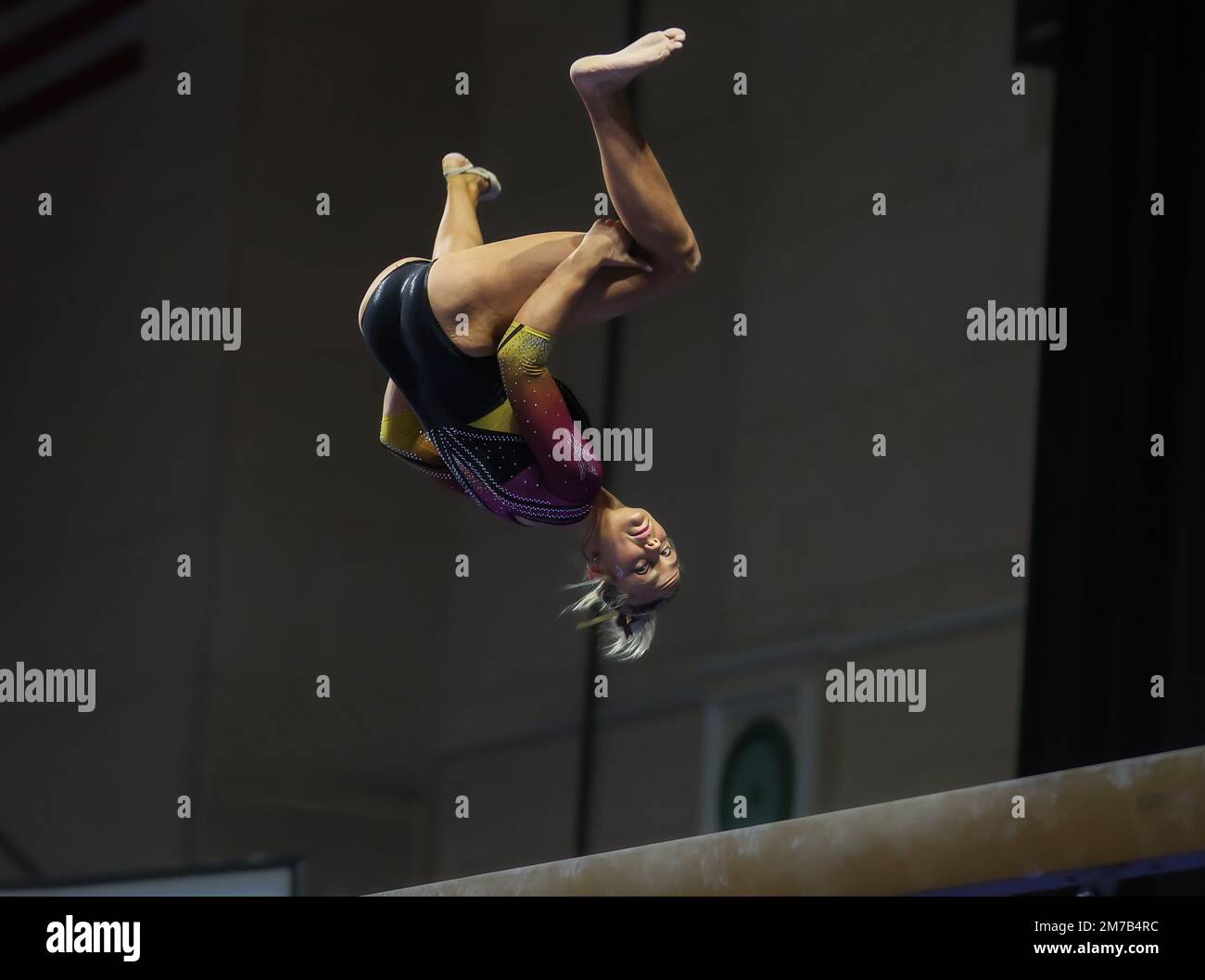 Las Vegas, NV, USA. 7th Jan, 2023. ASU's Hannah Schraf competes on the ...