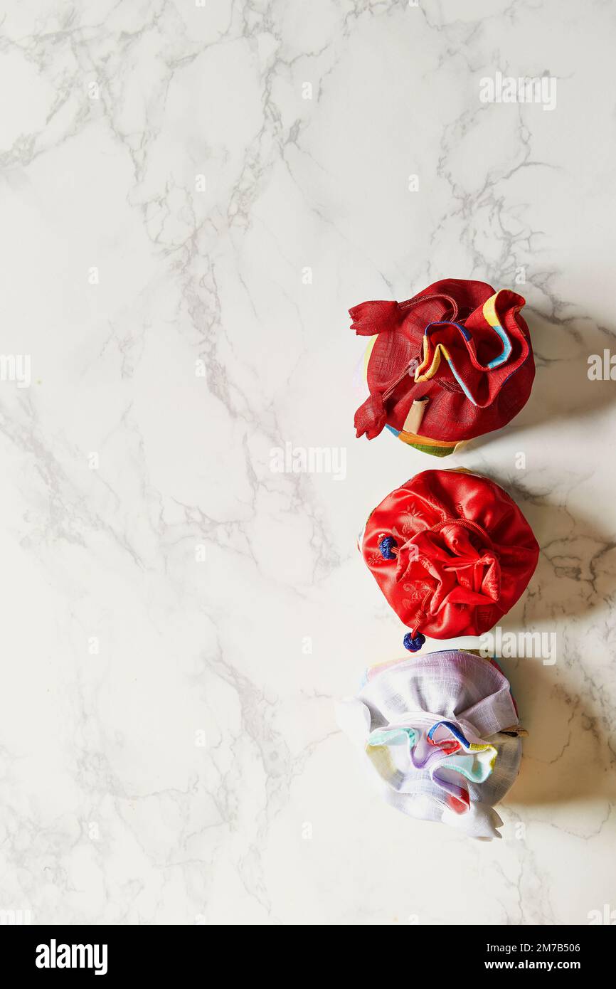 Korean traditional gift wrapping, holiday gift Stock Photo - Alamy